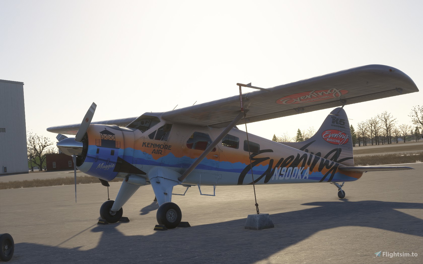 Beaver DHC-2 N900KA Evening pour Microsoft Flight Simulator | MSFS