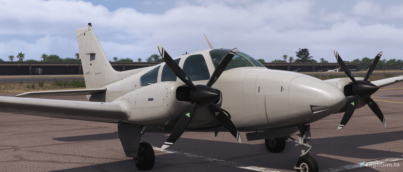 Beechcraft Baron B55 | 4 Blade MT Propeller para Microsoft Flight Simulator | MSFS