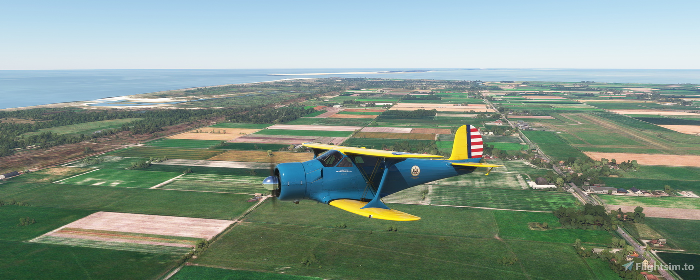 Beechcraft D17S Staggerwing N295BS for Microsoft Flight Simulator | MSFS