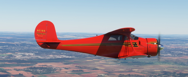 Beechcraft D17S Staggerwing NC16S for Microsoft Flight Simulator | MSFS