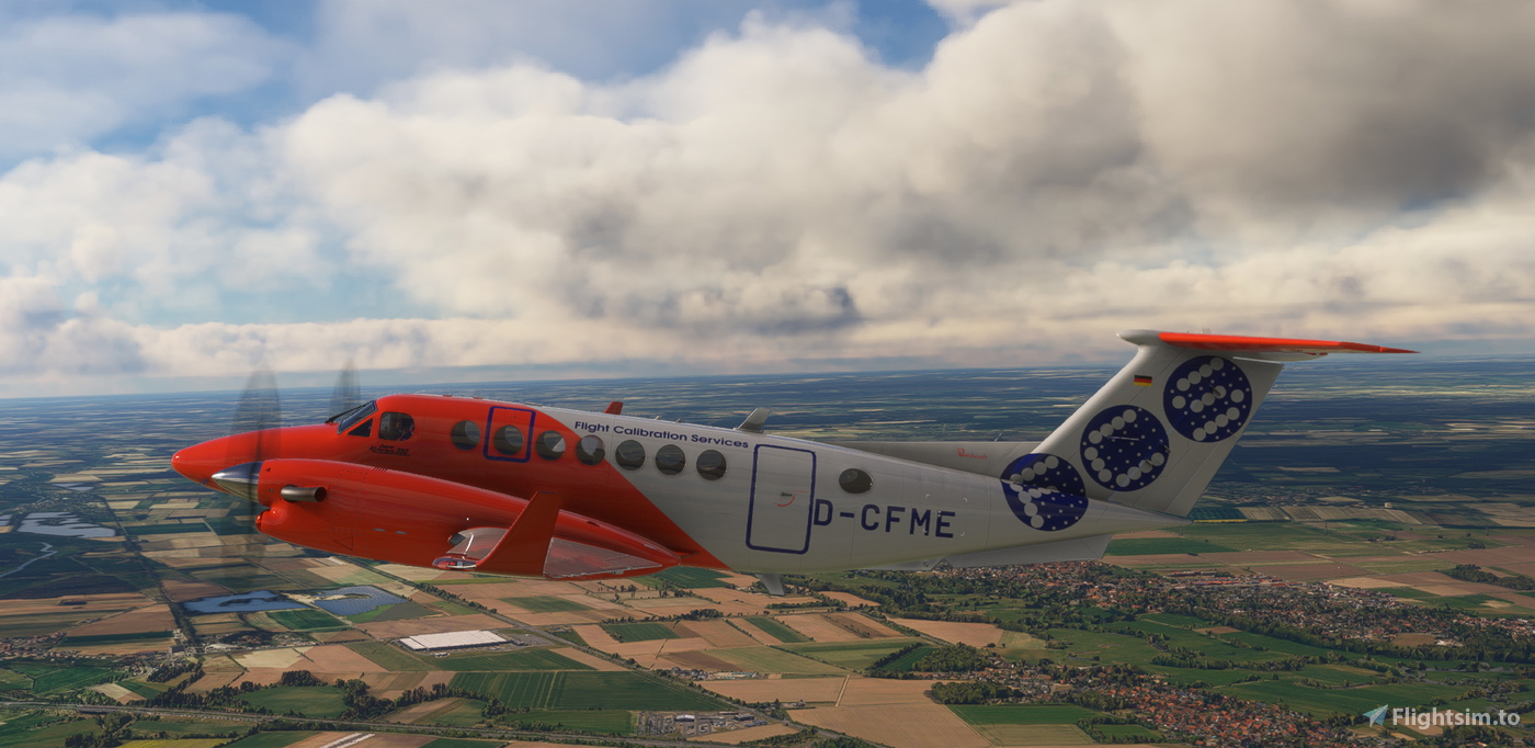 Beechcraft King Air 350 | D-CFME | Flight Calibration Services | Asobo ...