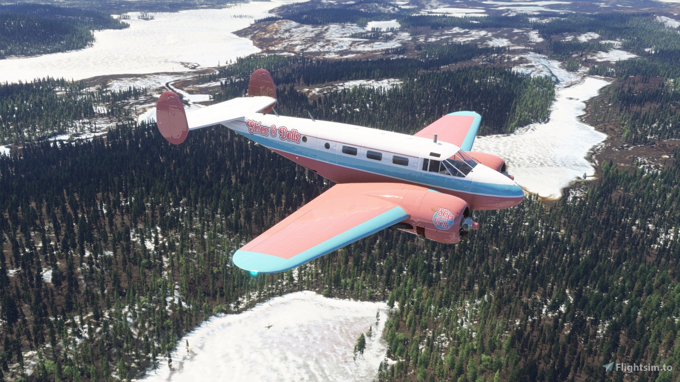 Beechcraft Model 18 - Skies & Dolls for Microsoft Flight Simulator | MSFS