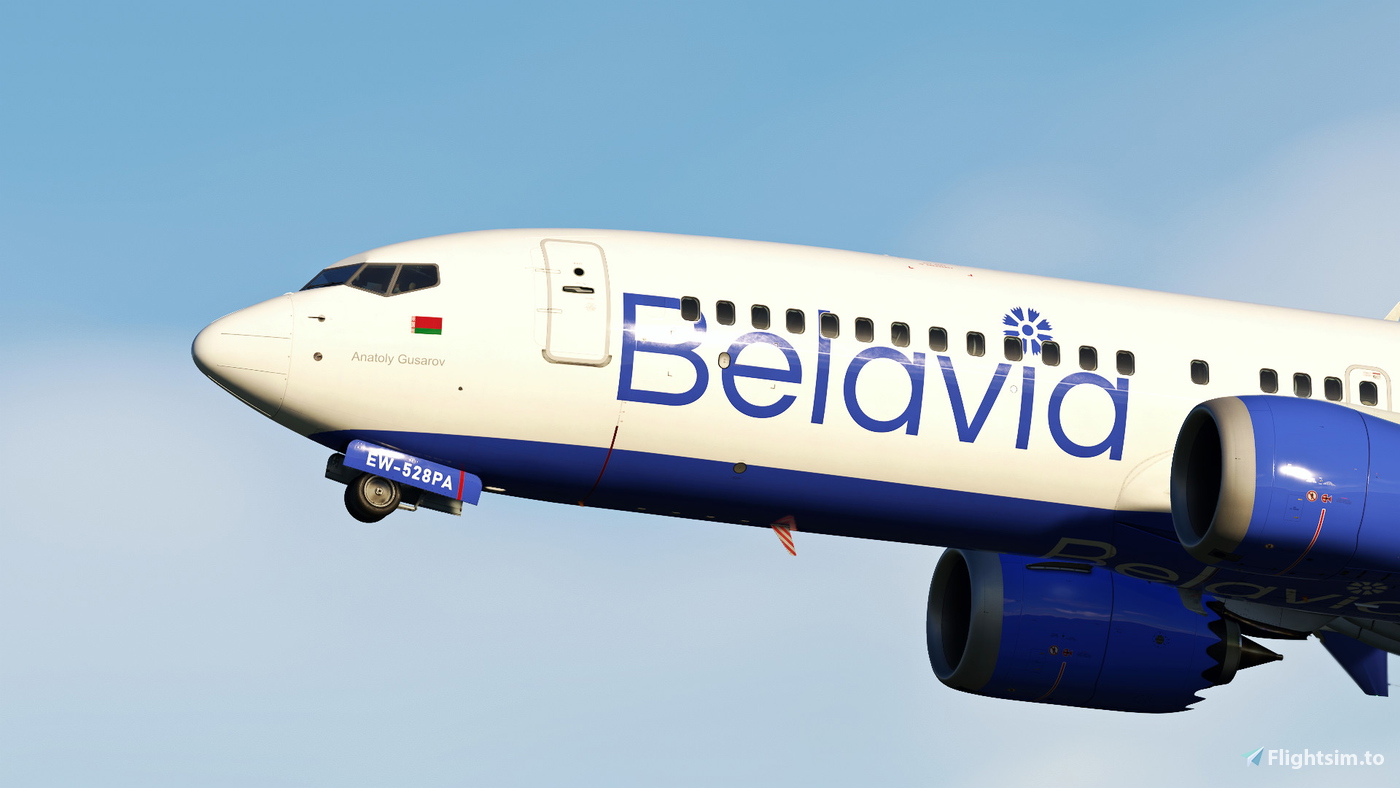 Belavia EW-528PA w/Cabin - iFly 737 MAX 8 对于 Microsoft Flight Simulator ...