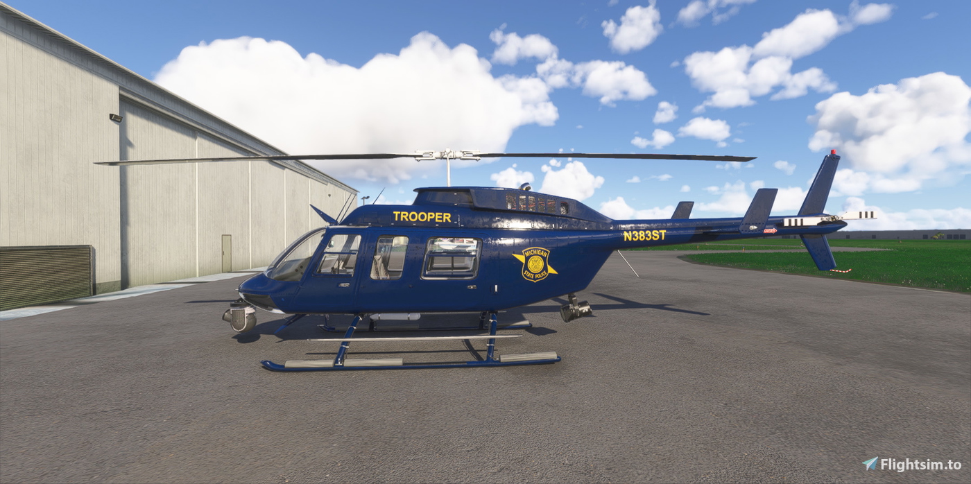 Cowan Sim Bell 206 L3 Long Ranger - Michigan State Police para ...
