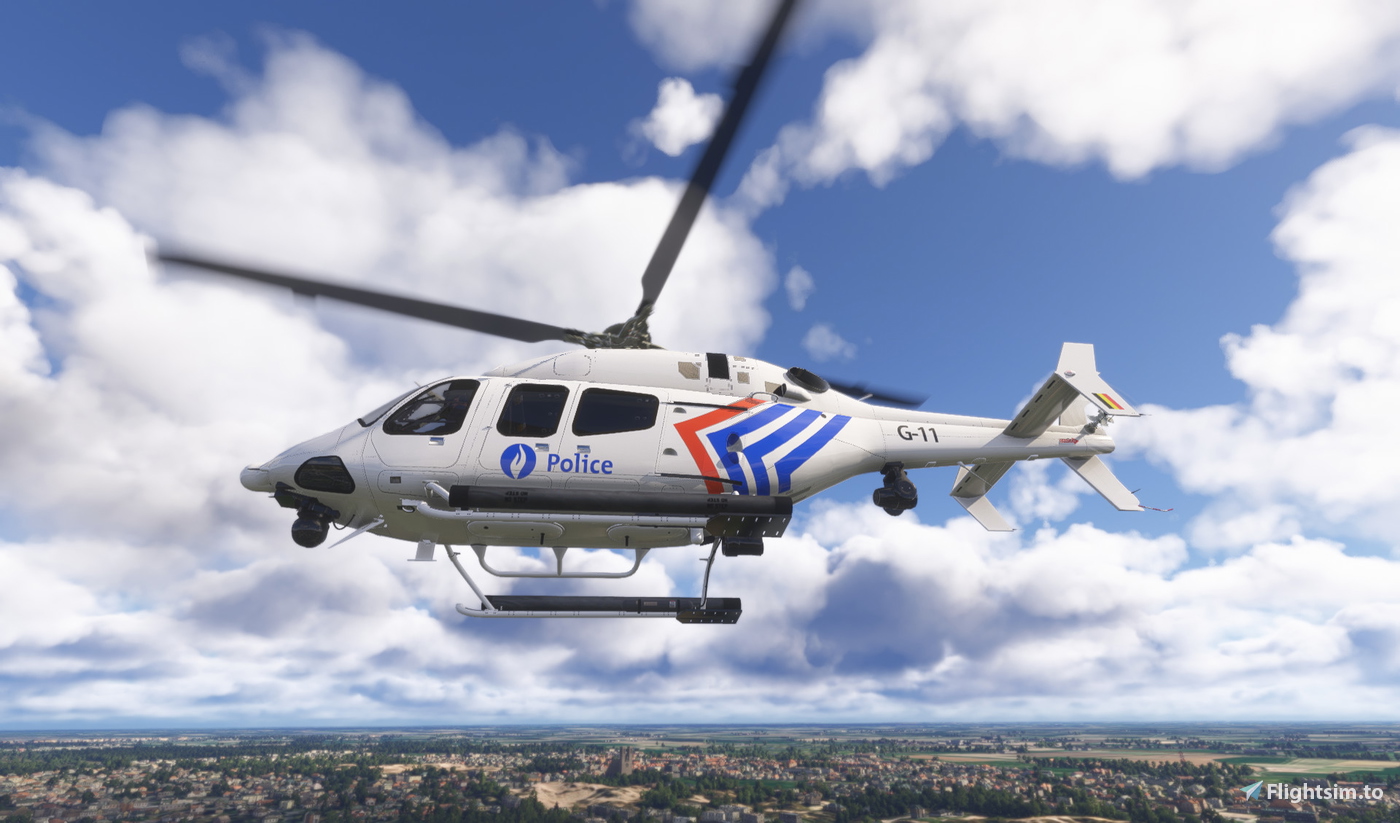 Bell 429 Belgian Police full color (fictional) のために Microsoft Flight ...