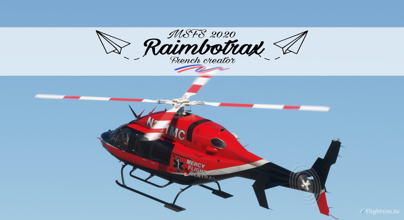 Bell 429 Mercy Flight Central N281MC [raimbotrax][request] for Microsoft Flight Simulator | MSFS