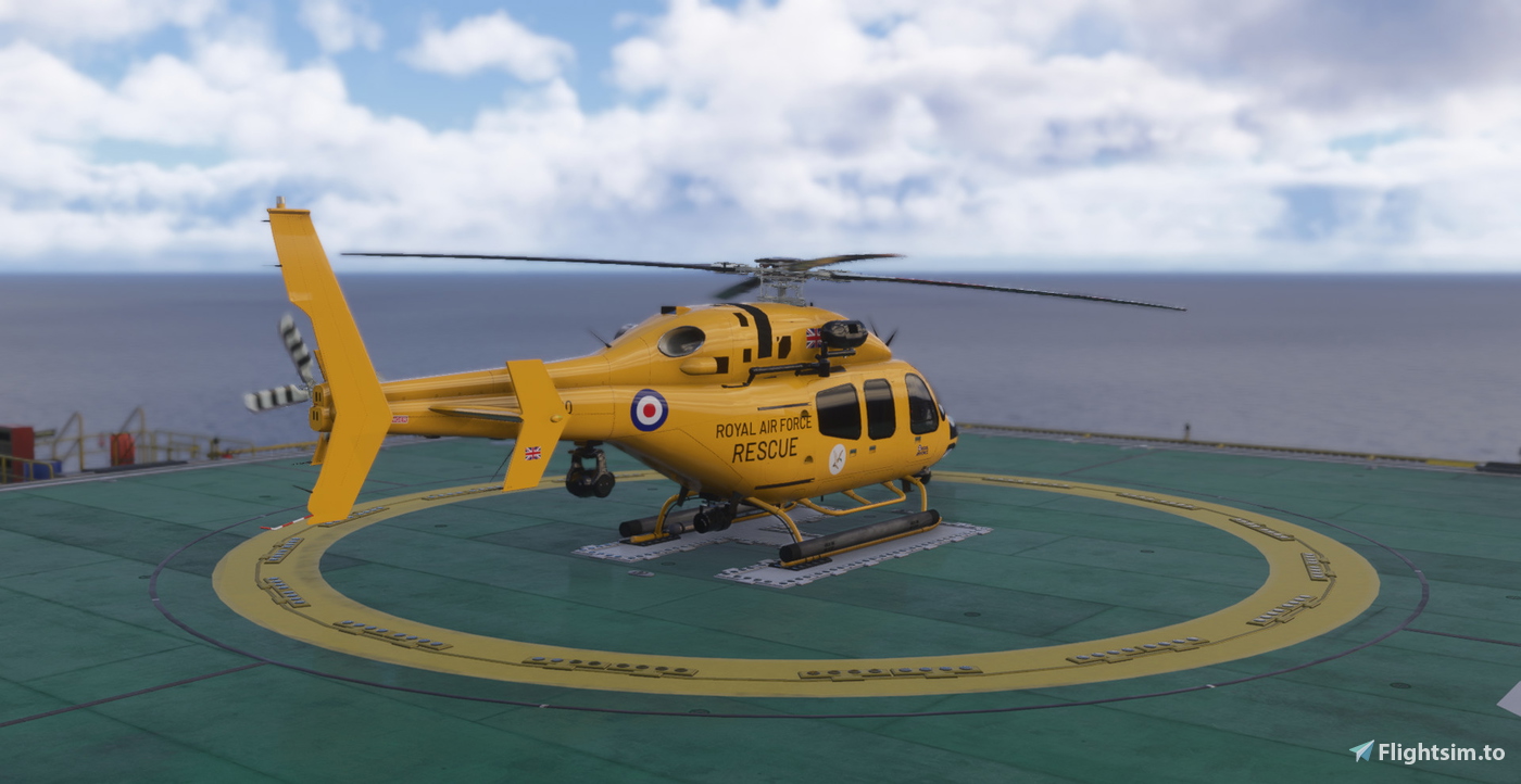 Bell 429 RAF Rescue Yellow (What-if) para Microsoft Flight Simulator | MSFS