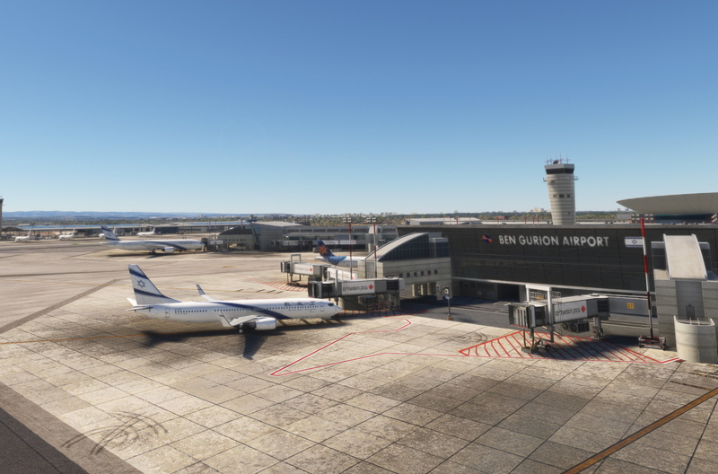 LLBG Ben Gurion Airport - FSLTL Static Aircraft for Microsoft Flight ...