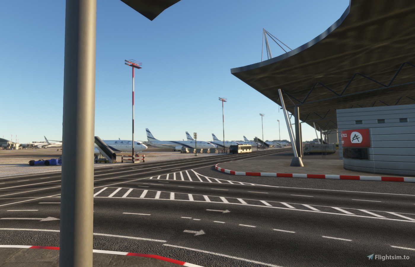 LLBG Ben Gurion Airport - FSLTL Static Aircraft for Microsoft Flight ...