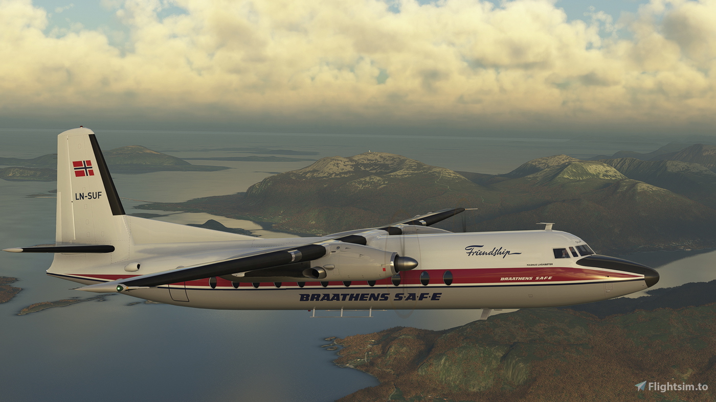 Fokker F27 - MK500 Braathens SAFE for Microsoft Flight Simulator | MSFS