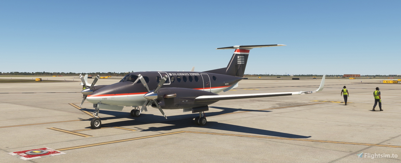 Black Square Analog King Air - US Airways Express (Fictional Livery ...