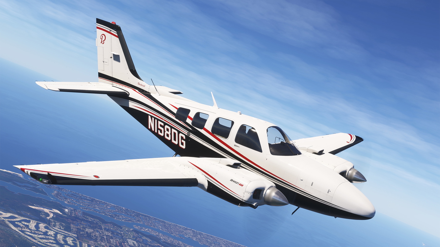 Black Square B58 Baron Professional - N158DG (Dynamic Registration) のため ...