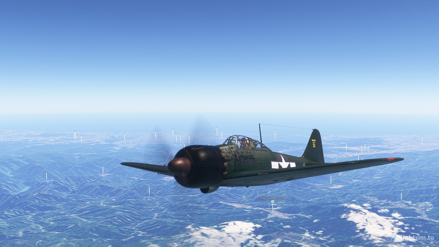 Blackbird A6M5 Zero_TAIC-5 U.S. Captured. para Microsoft Flight ...