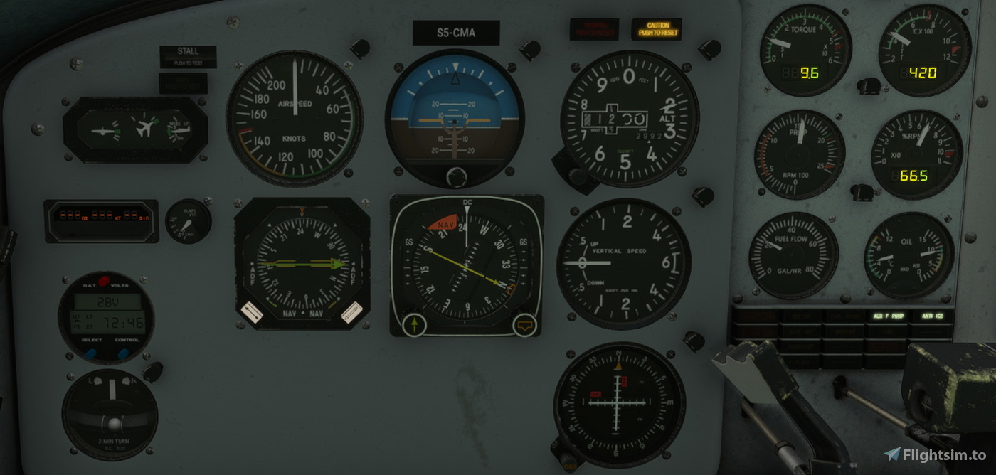 Blackbird Pilatus PC-6 Air Manager Instruments for Microsoft Flight ...