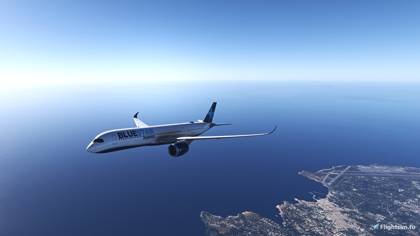 Bluestar Airlines A350 Main Livery for Microsoft Flight Simulator | MSFS