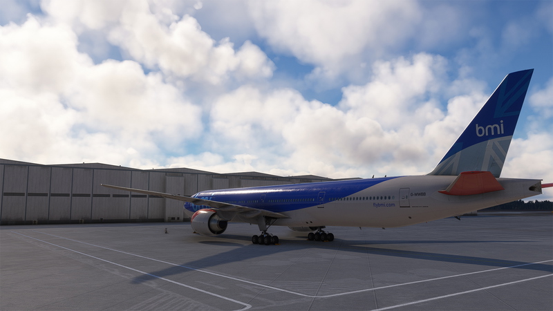 BMI "British Midland International" PMDG 777-300ER for Microsoft Flight ...