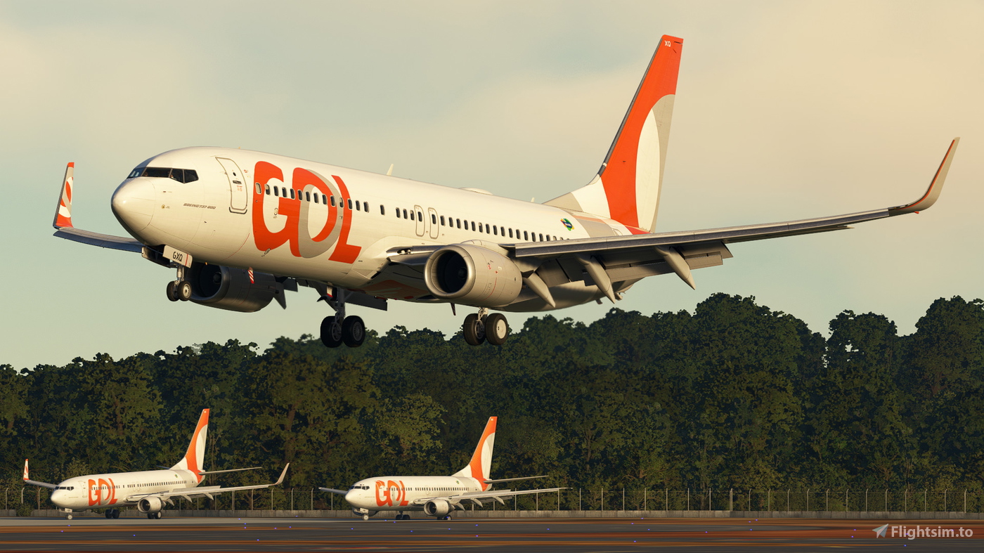 Boeing 737-800 Gol Linhas Aereas PR-GXQ for Microsoft Flight Simulator ...