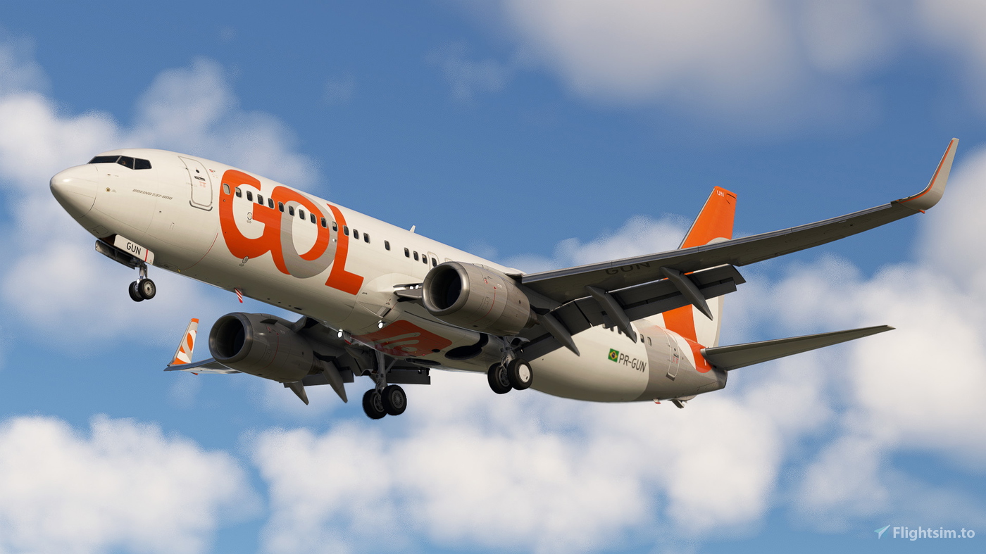 Boeing 737-800 Gol Linhas Aéreas PR-GUN para Microsoft Flight Simulator ...