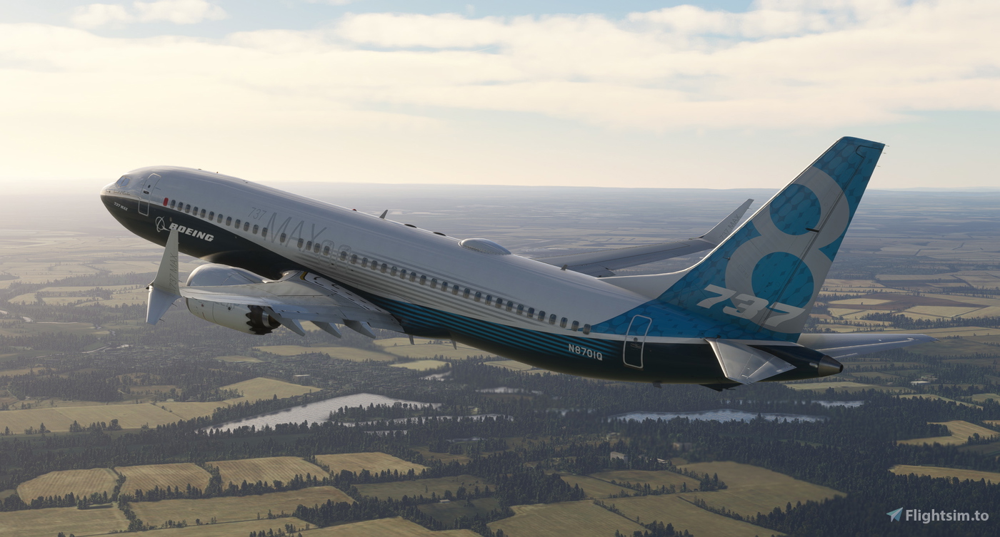 Boeing 737 MAX 8 " Boeing House Livery" N8701Q pour Microsoft Flight Simulator | MSFS