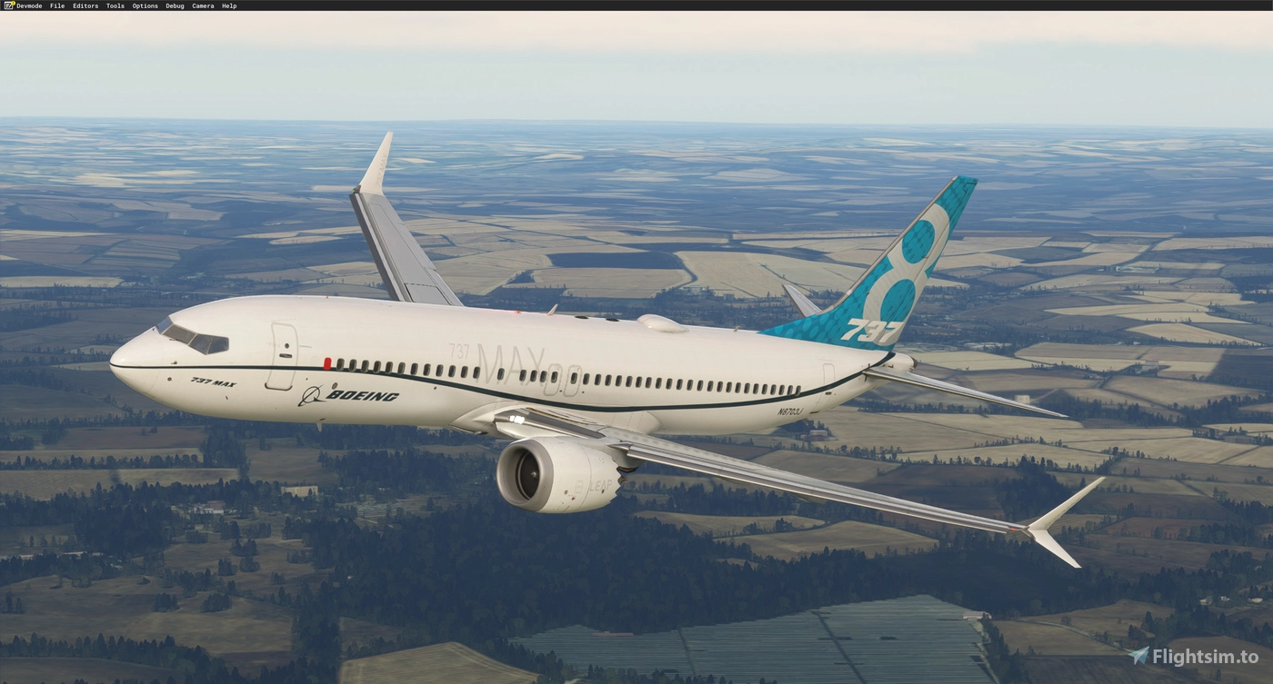 Boeing 737 MAX 8 " Boeing House Livery" N8703J für Microsoft Flight Simulator | MSFS
