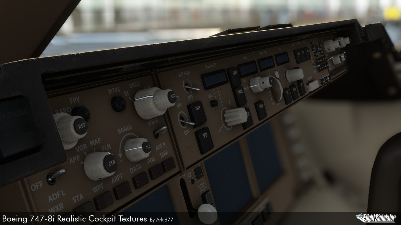 Boeing 747-8 Realistic Cockpit Textures for Microsoft Flight Simulator ...