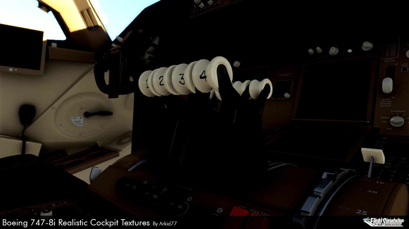 Boeing 747-8 Realistic Cockpit Textures for Microsoft Flight Simulator ...