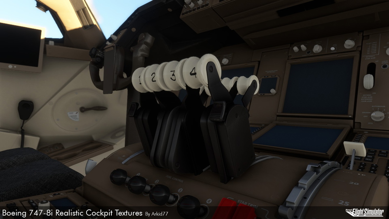 Boeing 747-8 Realistic Cockpit Textures for Microsoft Flight Simulator ...