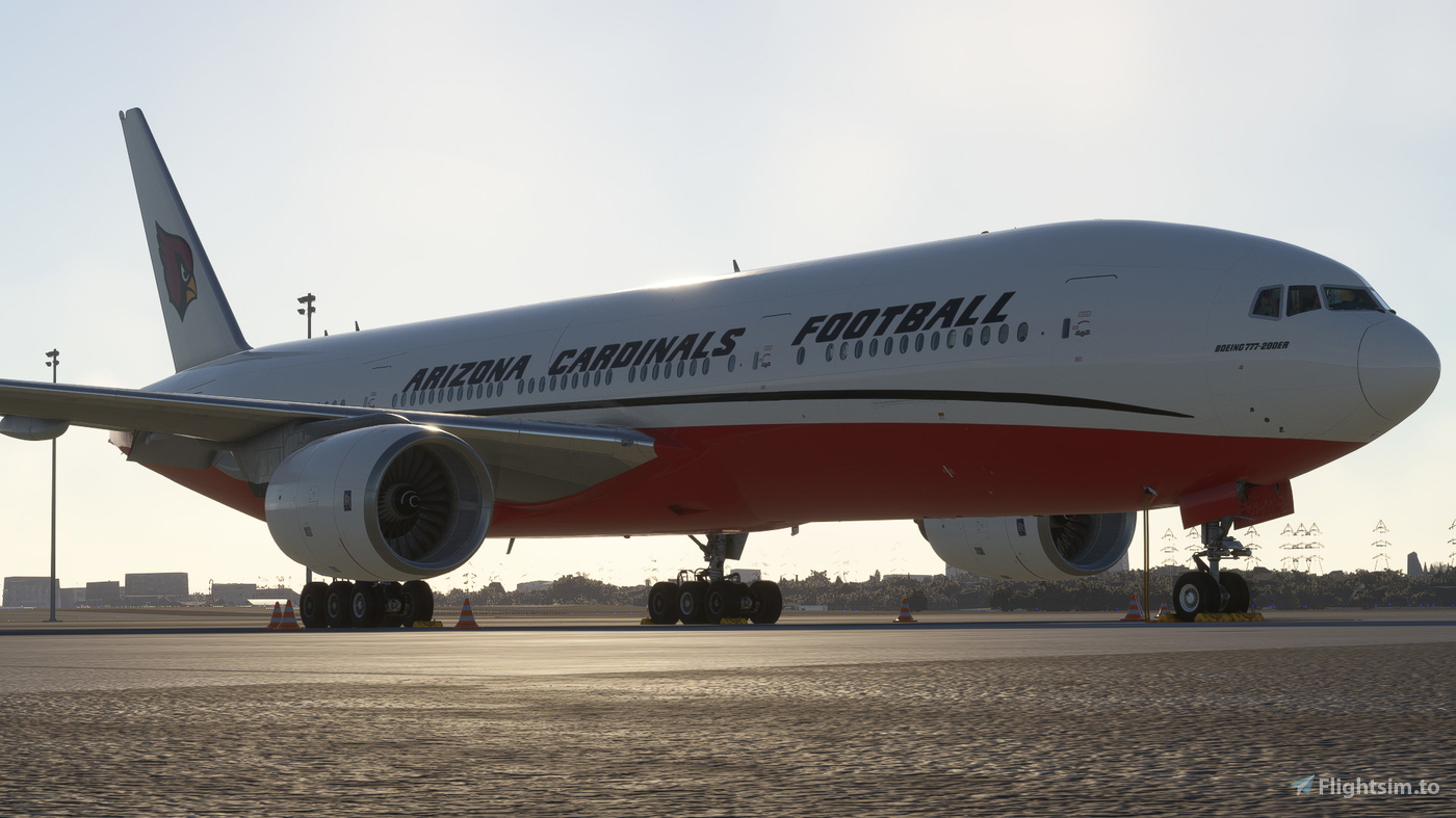 Boeing 777-200ER Arizona Cardinals N777AZ (ex N867DA) til Microsoft ...
