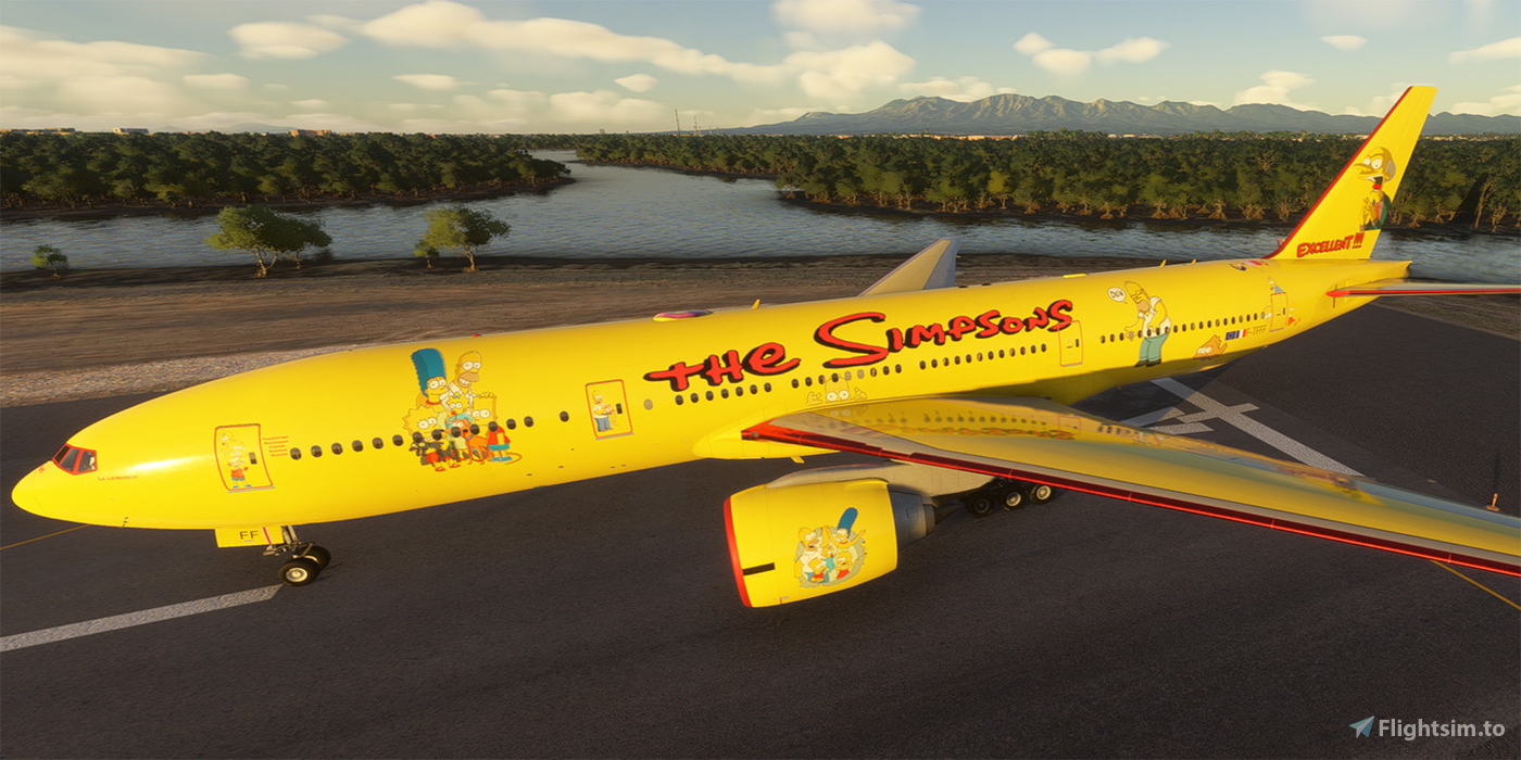 Boeing 777-200ER Simpsons for Microsoft Flight Simulator | MSFS