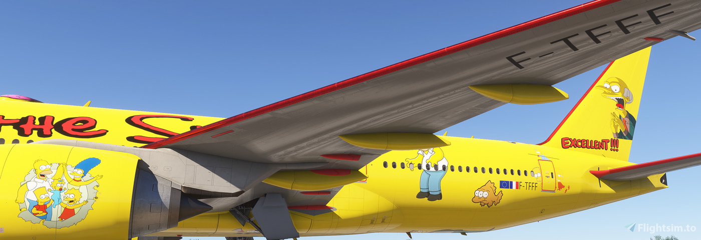 Boeing 777-200ER Simpsons for Microsoft Flight Simulator | MSFS