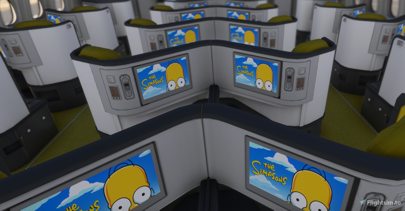Boeing 777-200ER Simpsons for Microsoft Flight Simulator | MSFS