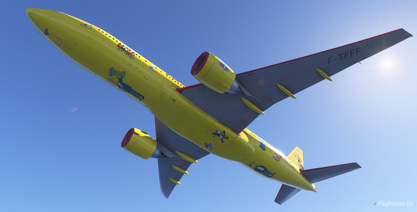 Boeing 777-200ER Simpsons for Microsoft Flight Simulator | MSFS