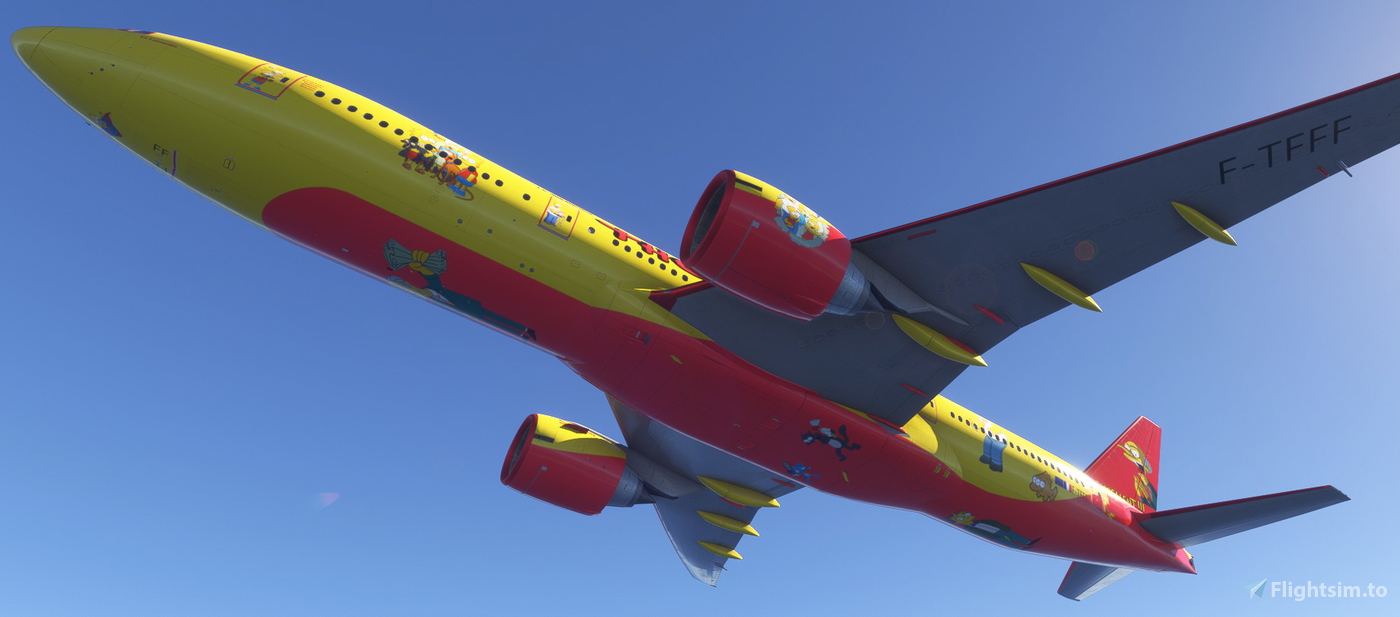 Boeing 777-200ER Simpsons for Microsoft Flight Simulator | MSFS