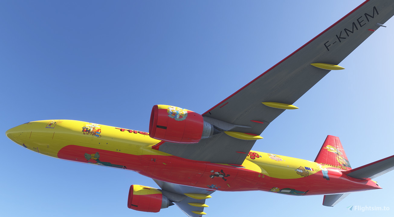 Boeing 777F The Simpsons pour Microsoft Flight Simulator | MSFS