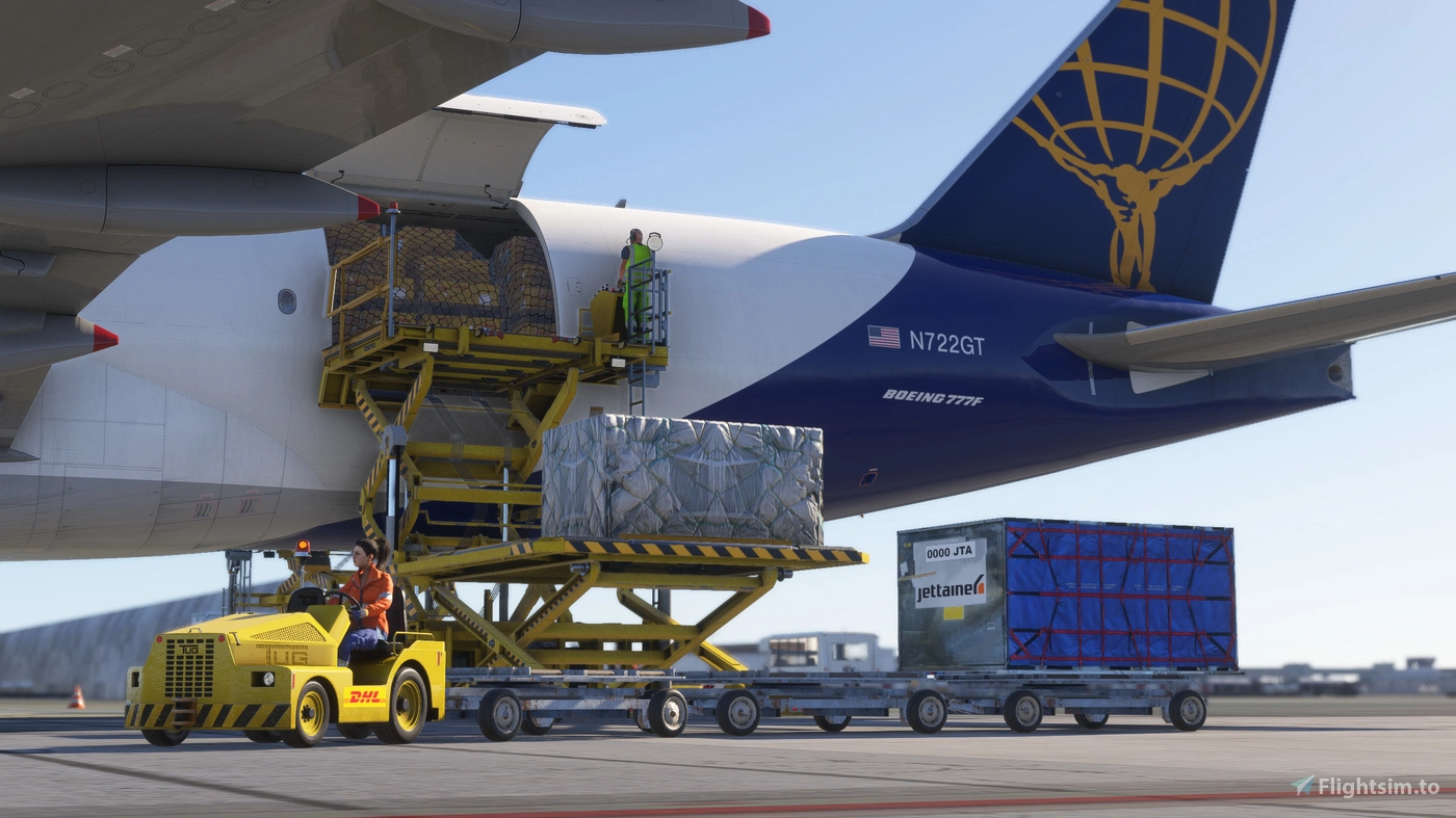 Boeing 77F Atlas Air (N722GT) 对于 Microsoft Flight Simulator | MSFS
