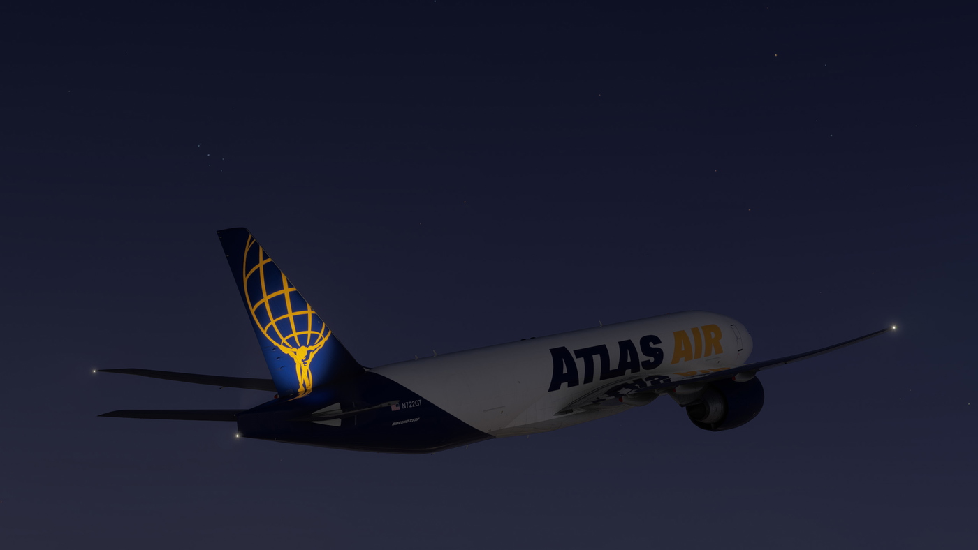 Boeing 77F Atlas Air (N722GT) のために Microsoft Flight Simulator | MSFS
