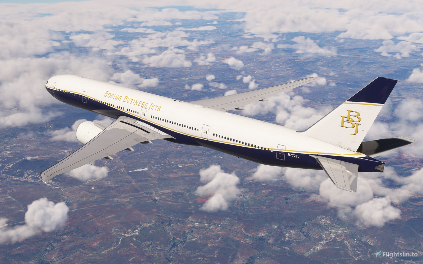 Boeing Business Jets 777-300ER PMDG N777BJ (Fictional) for Microsoft ...