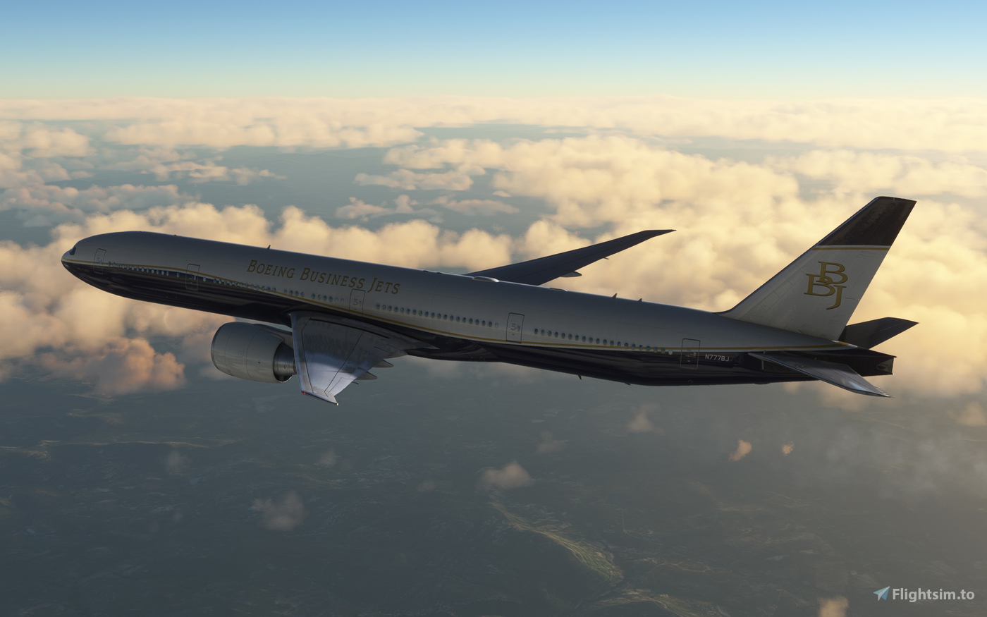 Boeing Business Jets 777-300ER PMDG N777BJ (Fictional) para Microsoft ...