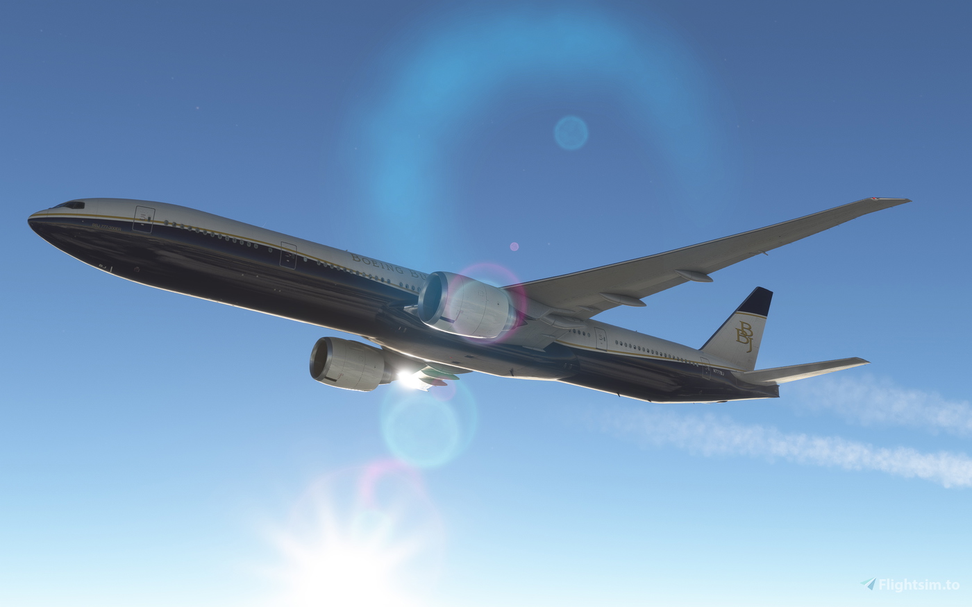 Boeing Business Jets 777-300ER PMDG N777BJ (Fictional) para Microsoft ...