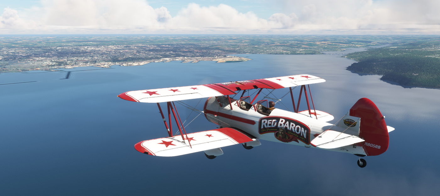 Boeing IB75A Super Stearman N805RB Red Baron Squadron pour Microsoft ...