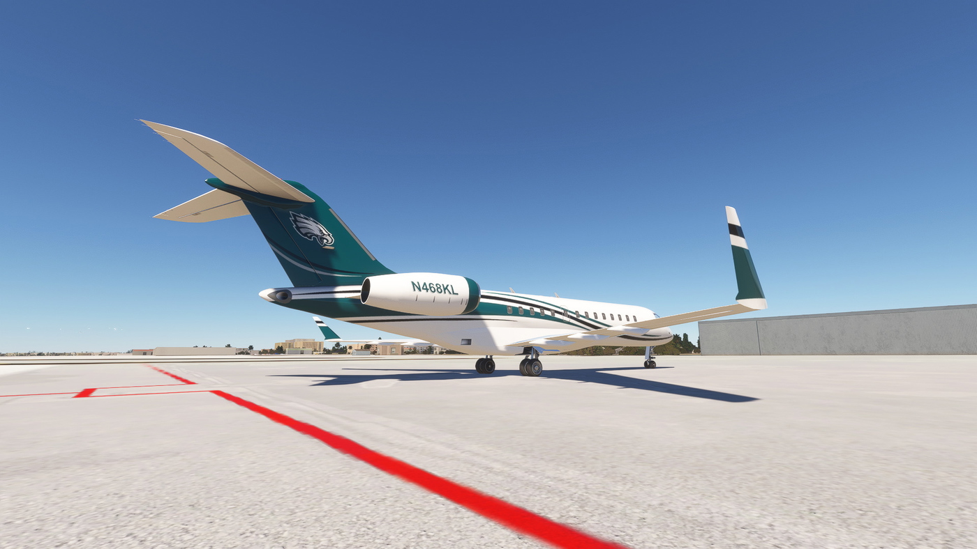 Bombardier GL6T_GL5T N468KL Philadelphia Eagles Private for Microsoft ...