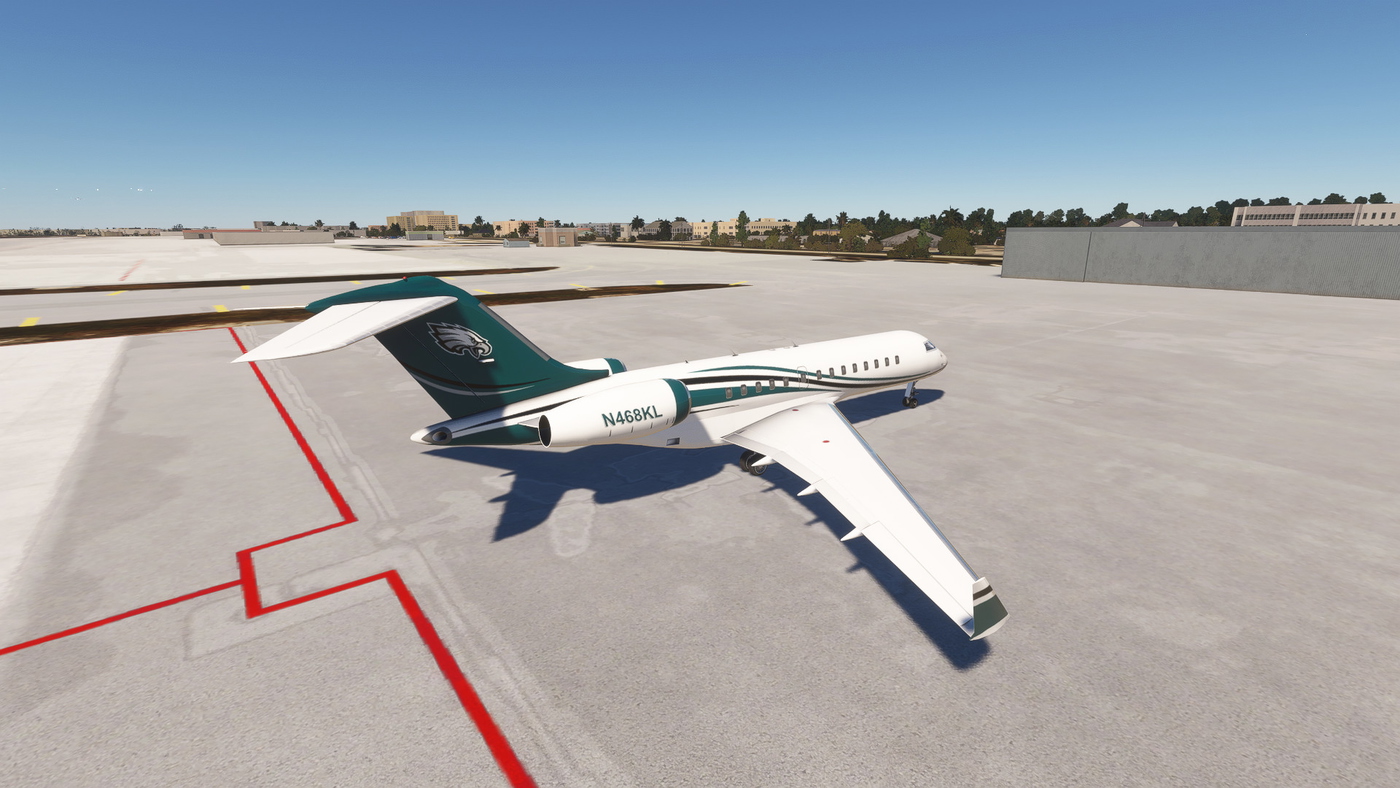 Bombardier GL6T_GL5T N468KL Philadelphia Eagles Private for Microsoft ...