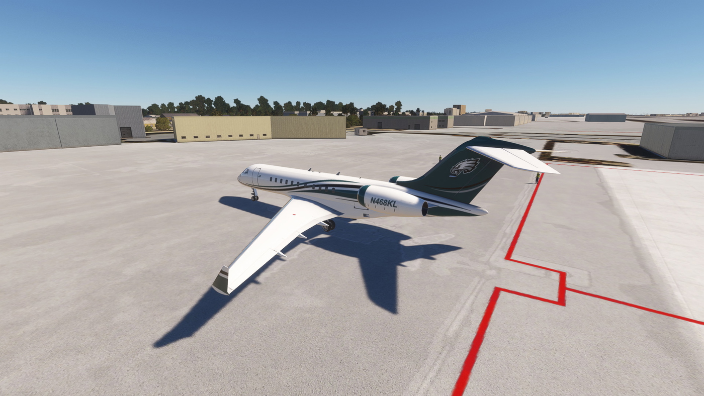 Bombardier GL6T_GL5T N468KL Philadelphia Eagles Private for Microsoft ...