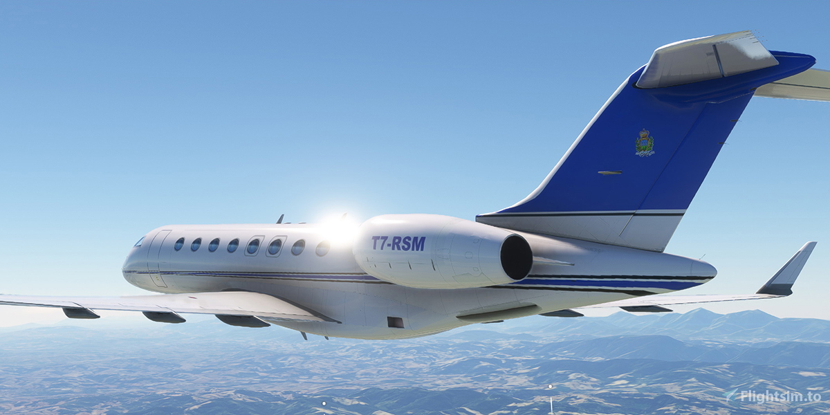 Bombardier Global 6000 - (Gulfstream G550) T7-RSM San Marino dla ...