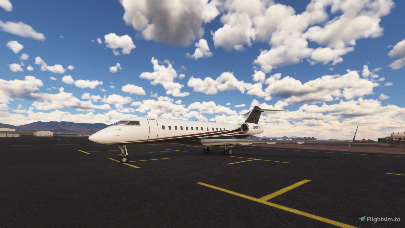 Bombardier Global Express N90FX FlexJet for Microsoft Flight Simulator ...
