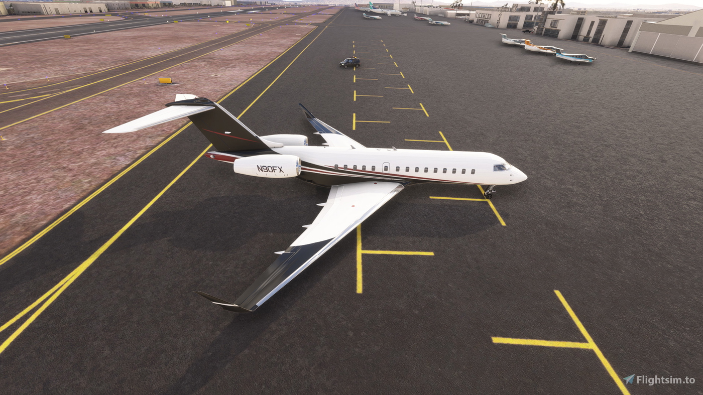 Bombardier Global Express N90FX FlexJet for Microsoft Flight Simulator ...