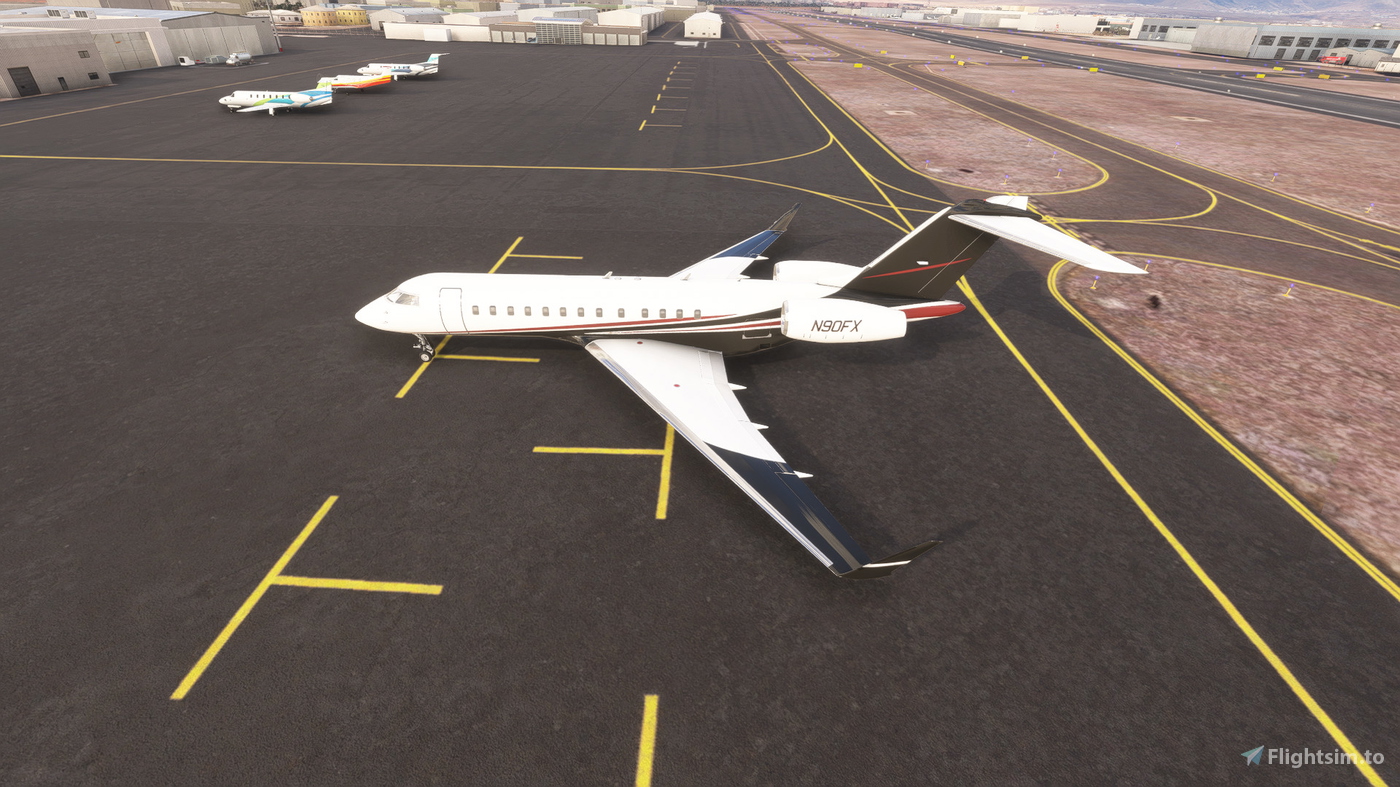 Bombardier Global Express N90FX FlexJet for Microsoft Flight Simulator ...