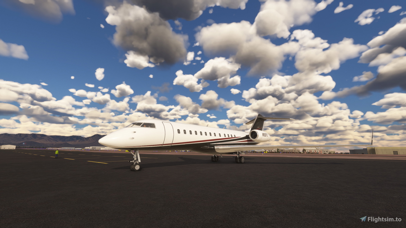 Bombardier Global Express N93FX FlexJet for Microsoft Flight Simulator ...
