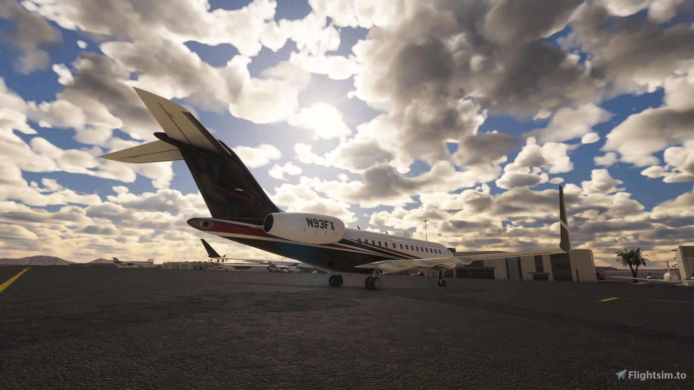Bombardier Global Express N93FX FlexJet for Microsoft Flight Simulator ...