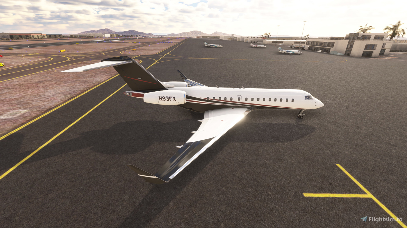 Bombardier Global Express N93FX FlexJet for Microsoft Flight Simulator ...